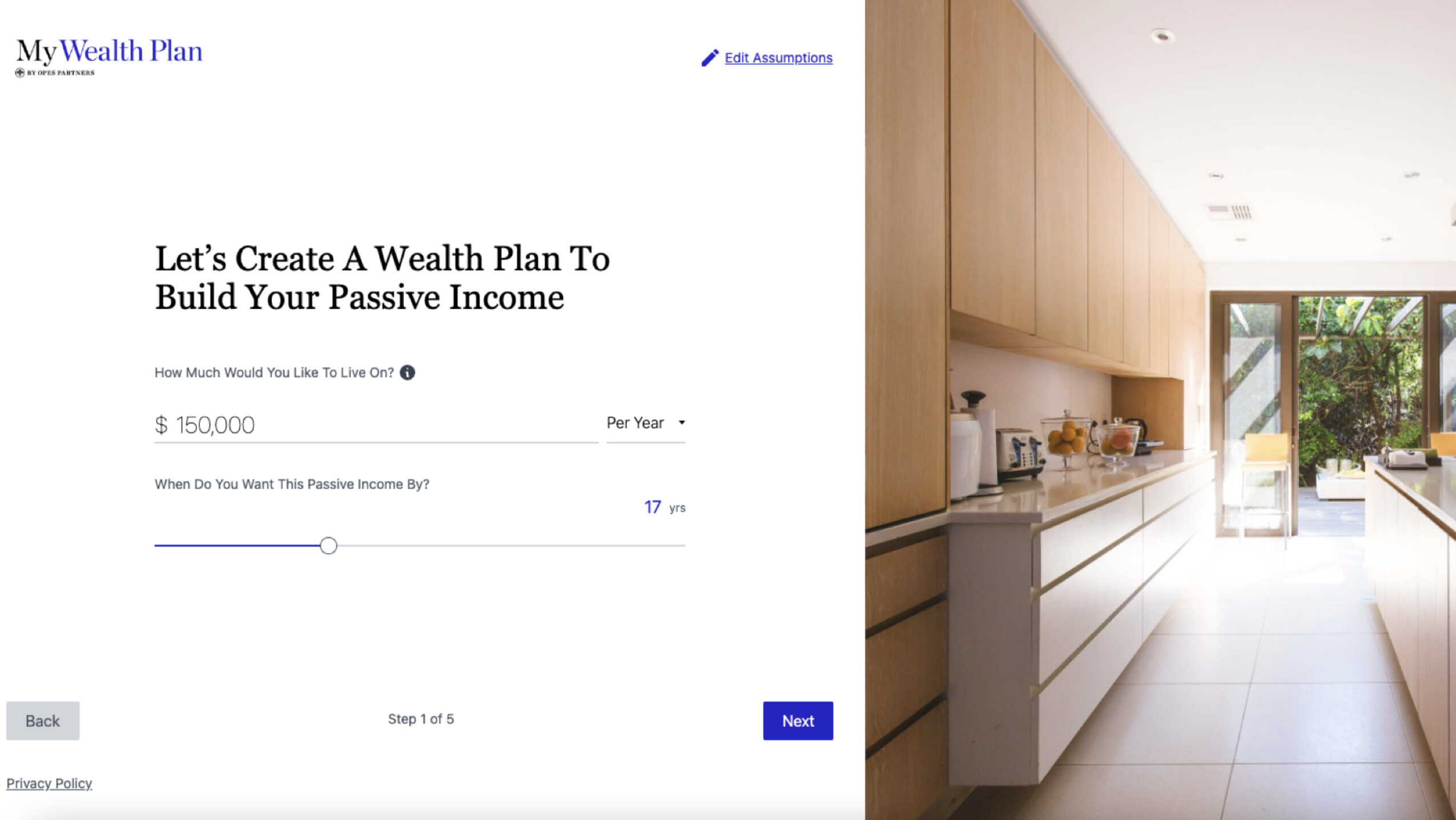 Case Study – Retire on 150K passive income | Opes